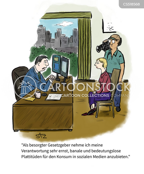 Cartoons und Karikaturen mit Banal
