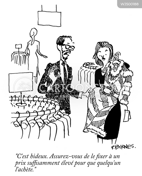 Dessins humoristique et caricaturés avec Peignoir