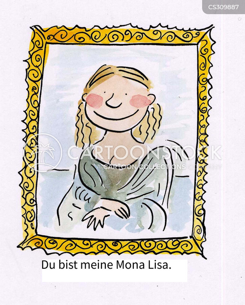 Cartoons und Karikaturen mit Mona Lisa