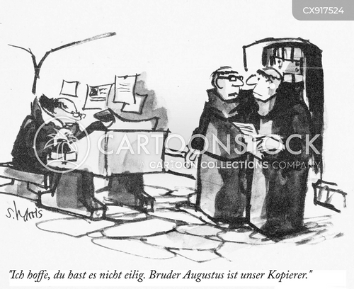 Cartoons und Karikaturen mit Narren Eilen