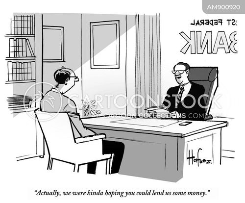Lenders Cartoons and Comics - funny pictures from CartoonStock