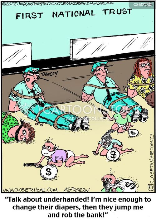 Baby Bandits Cartoons and Comics - funny pictures from CartoonStock