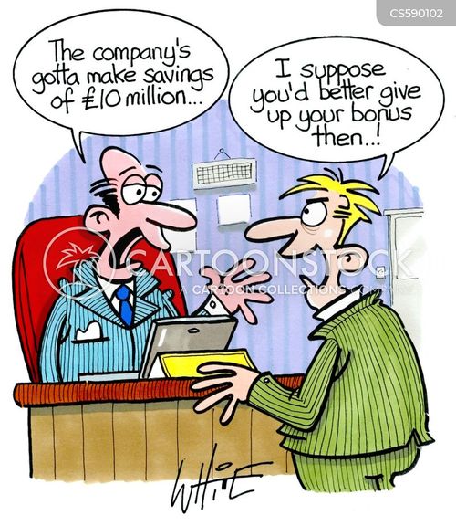 Annual Bonuses Cartoons and Comics - funny pictures from CartoonStock