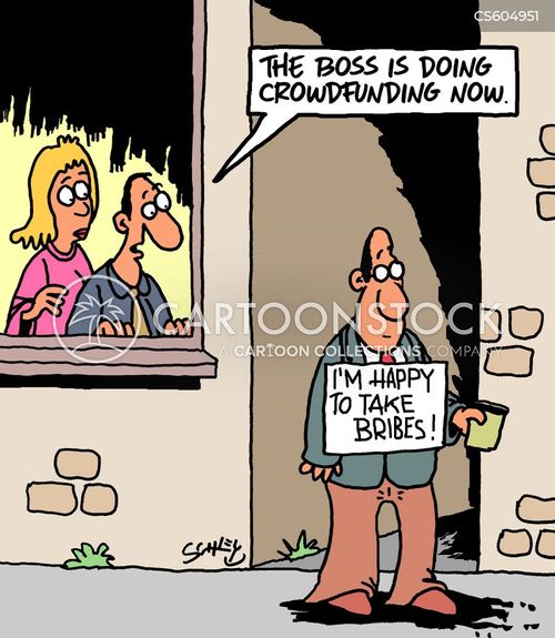 Crowdfunding Cartoons and Comics - funny pictures from CartoonStock