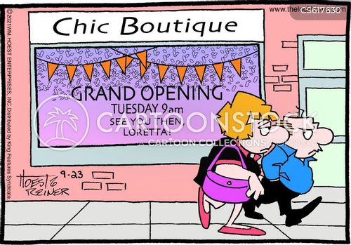 Shopping Excitement Cartoons and Comics - funny pictures from CartoonStock