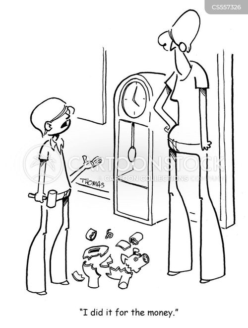 Money Banks Cartoons and Comics - funny pictures from CartoonStock