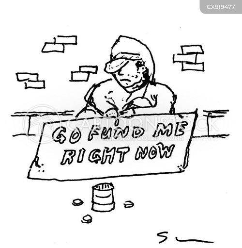 Gofundme Cartoons and Comics - funny pictures from CartoonStock