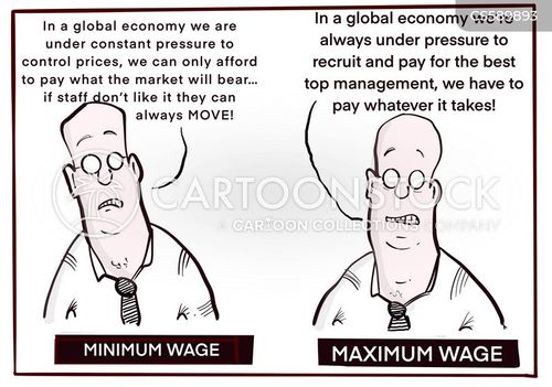 Maximum Wage Cartoons and Comics - funny pictures from CartoonStock