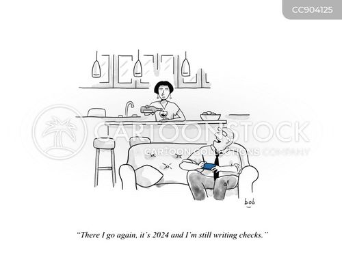 Bank Cheque Cartoons and Comics - funny pictures from CartoonStock