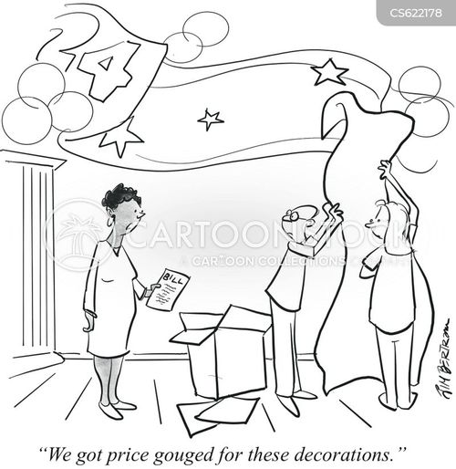 Cost Of Decorations Cartoons and Comics - funny pictures from CartoonStock