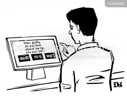 Payment Terminal Cartoons and Comics - funny pictures from CartoonStock