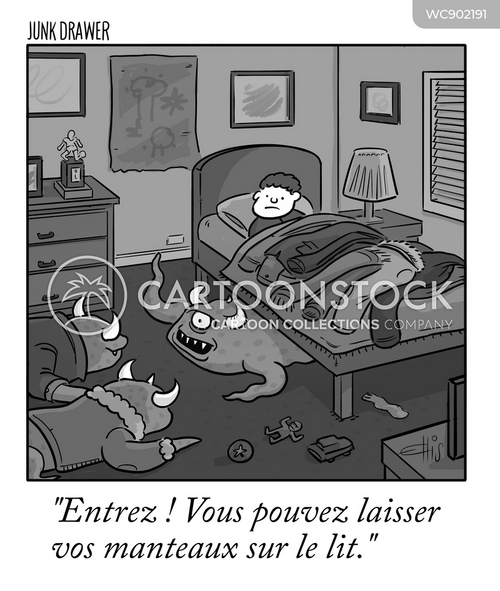 Dessins humoristique et caricaturés avec Vestiaire Des Manteaux