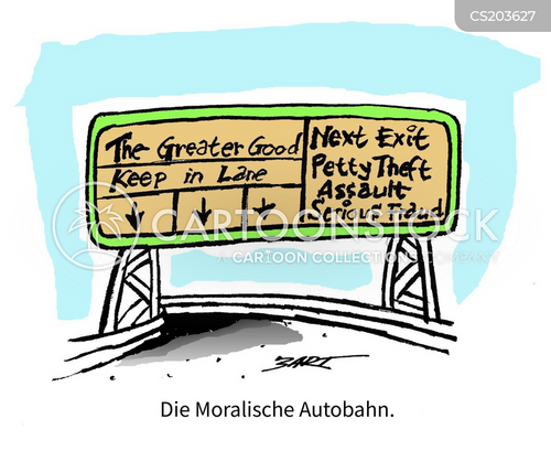 Cartoons und Karikaturen mit Autobahn-wildtiere