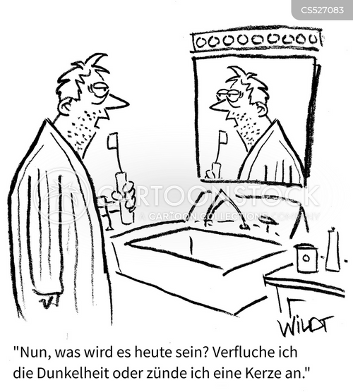 Cartoons und Karikaturen mit Als Die Dunkelheit Zu Verfluchen