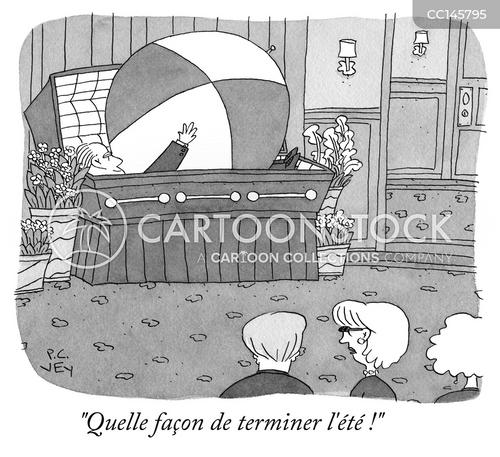 Dessins humoristique et caricaturés avec Lit Cercueil