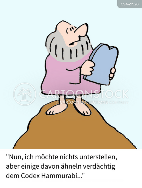 Cartoons und Karikaturen mit Hammurabi