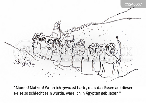 Cartoons und Karikaturen mit Matzoh