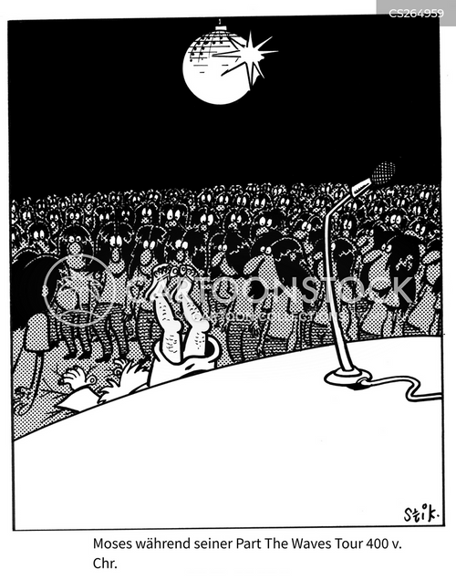 Cartoons und Karikaturen mit Crowd-surfer