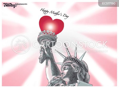 Statue Of Liberty Heart Cartoons and Comics - funny pictures from ...