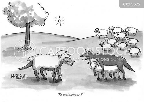 Dessins humoristique et caricaturés avec Loups Déguisés En Moutons
