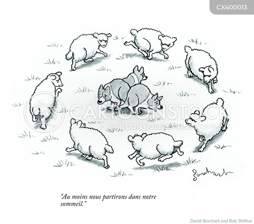 Dessins humoristique et caricaturés avec Compte Les Moutons
