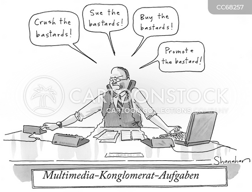 Cartoons und Karikaturen mit Multi-tasking