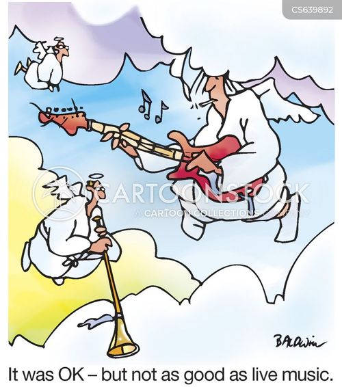 Afterlife Gig Cartoons and Comics - funny pictures from CartoonStock
