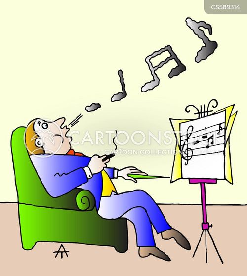Music Notes Cartoons and Comics - funny pictures from CartoonStock