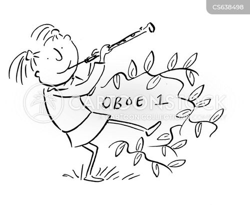 Oboe Section Cartoons and Comics - funny pictures from CartoonStock