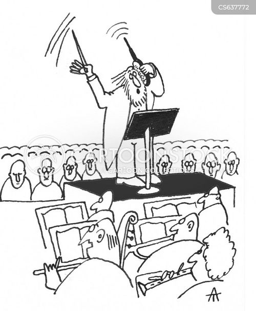 Orchestral Conductor Cartoons and Comics - funny pictures from CartoonStock