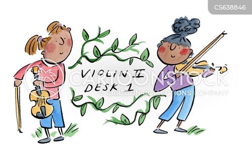 Violin Ii Cartoons and Comics - funny pictures from CartoonStock
