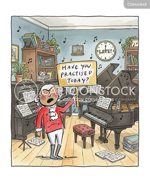 Practicing Music Cartoons and Comics - funny pictures from CartoonStock