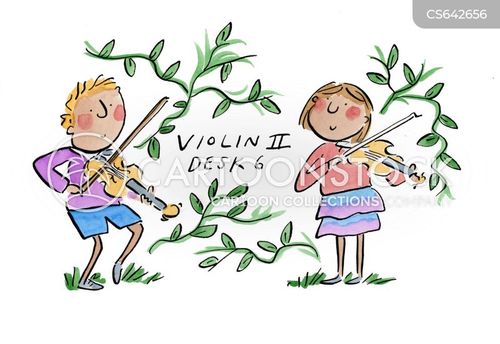 Second Violin Cartoons and Comics - funny pictures from CartoonStock