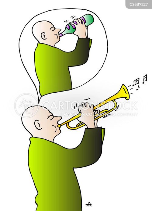 Trumpet Player Cartoons and Comics - funny pictures from CartoonStock