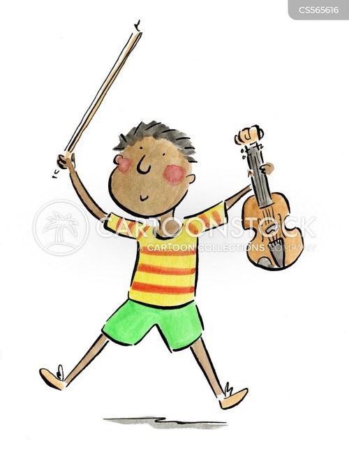 Violin Player Cartoons and Comics - funny pictures from CartoonStock