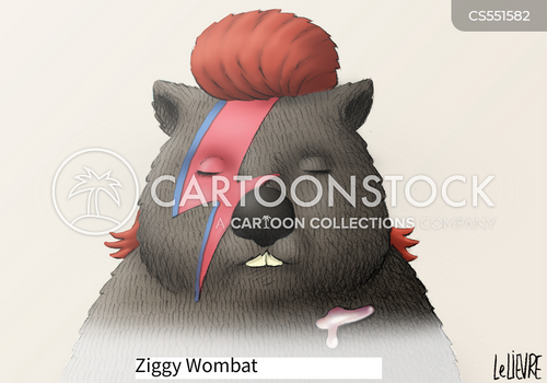 Cartoons und Karikaturen mit Wombats