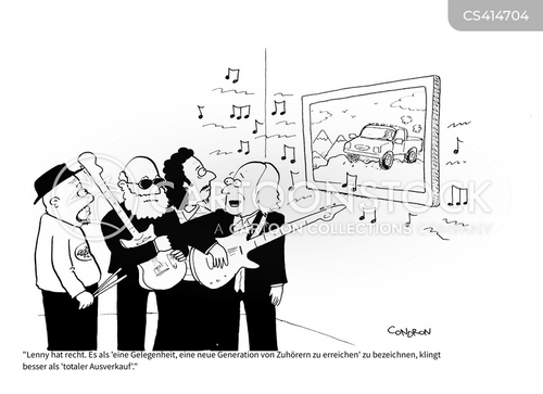Cartoons und Karikaturen mit Rocker