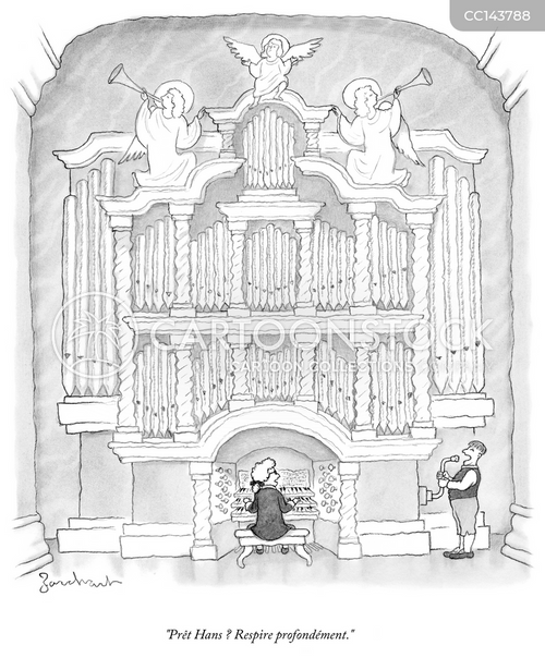 Dessins humoristique et caricaturés avec Orgues À Tuyaux