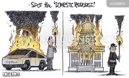 Tesla Car Cartoons and Comics - funny pictures from CartoonStock