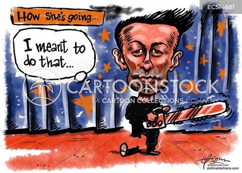 Musk Cuts Cartoons and Comics - funny pictures from CartoonStock