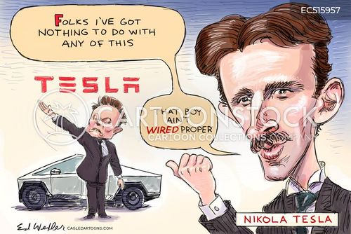Tesla Vehicles Cartoons and Comics - funny pictures from CartoonStock