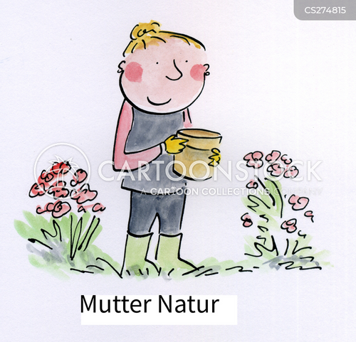 Cartoons und Karikaturen mit Mutter Natur
