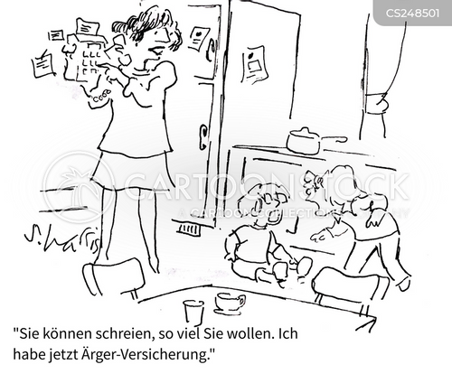 Cartoons und Karikaturen mit Aberration