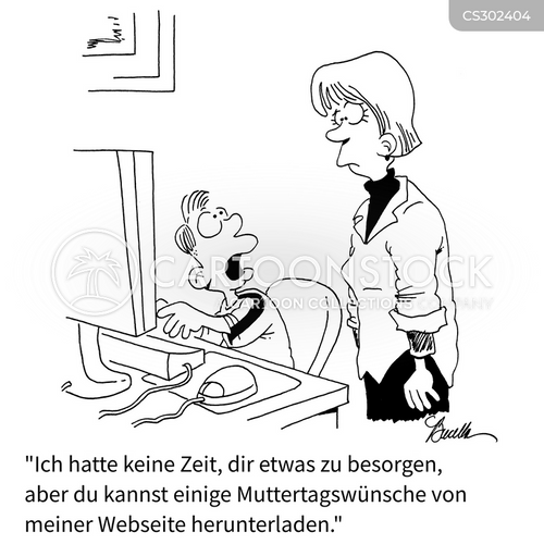 Cartoons und Karikaturen mit Muttertage