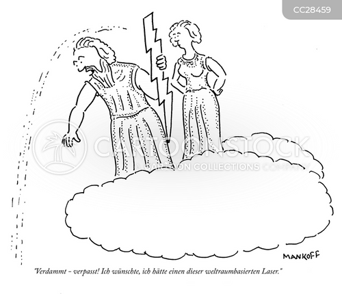 Cartoons und Karikaturen mit Laser