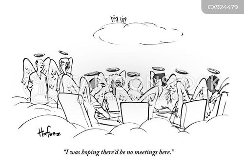 Celestial Meeting Cartoons and Comics - funny pictures from CartoonStock