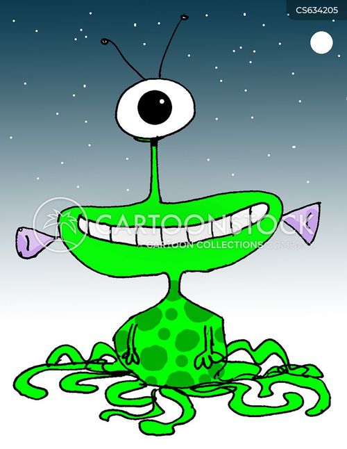 Gray Alien Cartoons and Comics - funny pictures from CartoonStock
