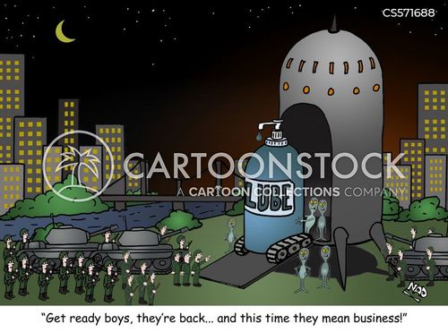 Invasion Prevention Cartoons and Comics - funny pictures from CartoonStock
