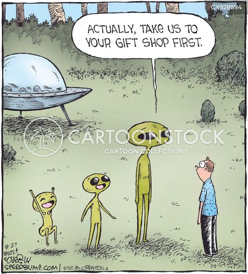 Alien Tourists Cartoons and Comics - funny pictures from CartoonStock
