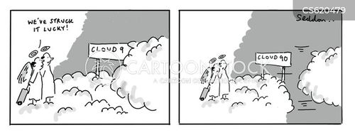 Angelic Excitement Cartoons and Comics - funny pictures from CartoonStock